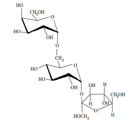 The trisaccharide raffinose occurs principally in cottonseed meal ...