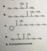 Draw the condensed structural formulas for the products from the ...