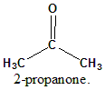 Provide the H-NMR spectrum for 2-propanone. | Homework.Study.com