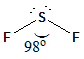 What is the F-S-F bond angle in SF2? | Homework.Study.com