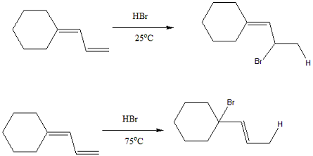 What is the major product of following HBr addition? | Homework.Study.com