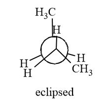 What would be the skeletal structure of butane if it is eclipsed using ...