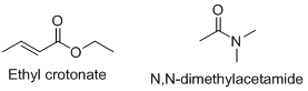 1. Draw the chemical structure of the following: *Ethyl crotonate *N,N ...