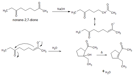 Draw the organic product(s) of this intramolecular aldol concentration ...