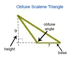 How to find the area of an obtuse scalene triangle | Homework.Study.com