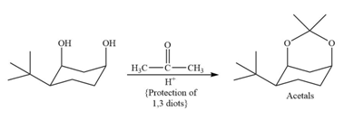 Why does the all-cis isomer of 4-tert-butylcyclohexane-1,3-diol react ...