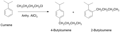 Draw the structure of the product(s) formed in cumene on alkylation ...