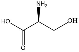 The amino acid serine has the following condensed structural formula ...