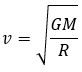 What is the formula for orbital speed? | Homework.Study.com