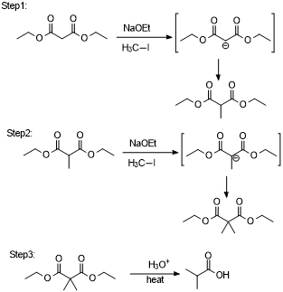 Starting with diethyl malonate and using any other reagents of your ...