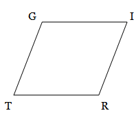 In parallelogram TRIG, \measuredangle R = (2x + 19) \text{ and ...