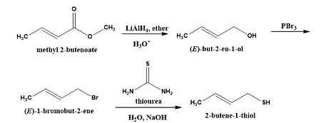 2-Butene-1-thiol is one component of skunk spray. How would you ...