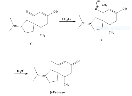 The last step in the synthesis of \beta -vetivone, a major constituent ...