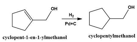 Draw the products formed when A is treated with each reagent: (a) H2 ...