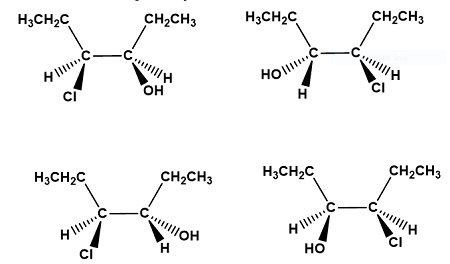 Label the two stereogenic centers in the below compound and draw all ...