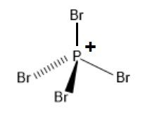 Draw the Lewis structure for PBr4+ and determine its electron and ...