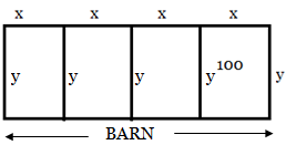 A rancher plans to make four identical and adjacent rectangular pens ...