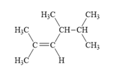 Name the following alkene, and convert the given drawing into a ...