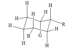 Identify each of the colored positions-red, blue, and green-as axial or ...