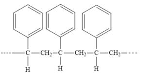 Write the structural formula of the monomer used in the preparation of ...