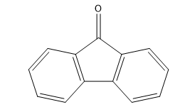 How would you analysed the H NMR spectra of 9-fluorenone providing ...