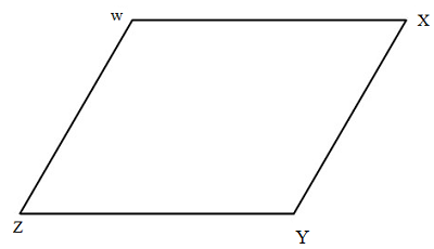 WXZY is a quadrilateral with W locates at (-5, 2) and X located at (3 ...