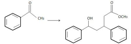 Complete the synthesis shown below using benzaldehyde and any reagents ...