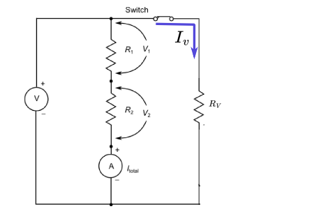 If, in the series circuit shown in the figure below, the current ...