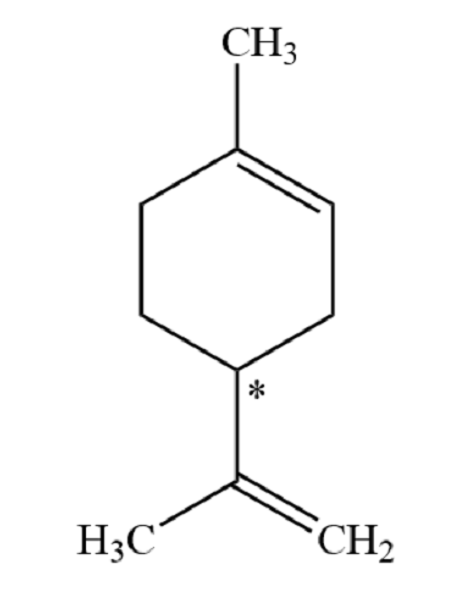Identify chiral centers in limonene. | Homework.Study.com