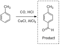 Provide the product. Reagents: CO, HCl, CuCl, AlCl3 | Homework.Study.com