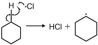 Propose a mechanism for the monochlorination of cyclohexane. Draw all ...