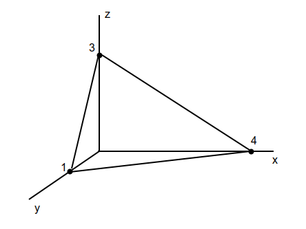 Find the volume of the tetrahedron in the first octant bounded by the ...