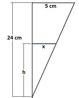 Uri is filling a square pyramid with water. The pyramid is upside-down ...