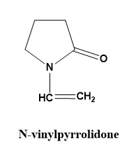 Poly(vinyl pyrrolidone), prepared from N-vinylpyrrolidone, is used both ...