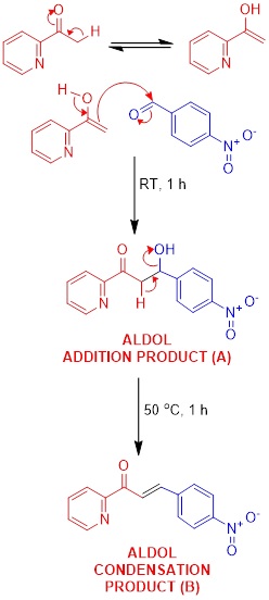 Show the complete mechanism of this Aldol reaction. | Homework.Study.com