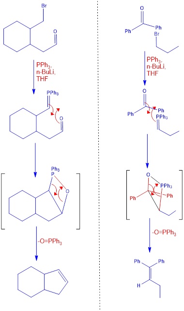 What two reagents (each consisting of a carbonyl compound and ...