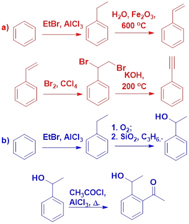 Propose a synthesis to produce each of the following compounds from ...