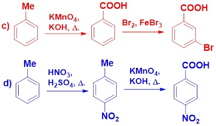 Propose a synthesis to produce each of the following compounds from ...