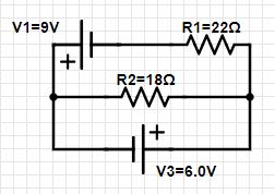 Determine the magnitudes of the currents through R1 and R2 in figure ...