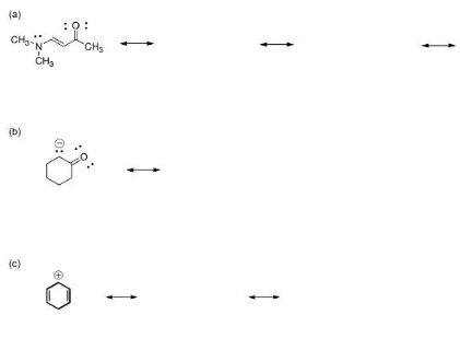 1. In each case, draw all reasonable resonance forms. Circle the most ...