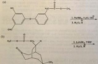 Draw the products fro the following reduction reactions. [{Image src ...
