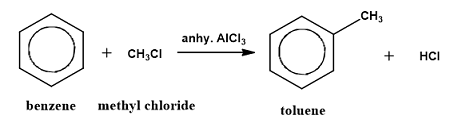 Show the steps involved in the Friedel-Crafts reaction of benzene with ...