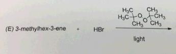 Consider the reaction of (E) 3-methylhex-3-ene below and give a ...