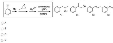 Determine the MAJOR final organic product from the multi-step synthesis ...