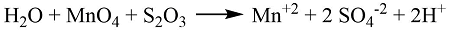 Permanganate ion, Mno4, is used in the laboratory as an oxidizing agent ...