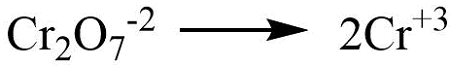 Write a balanced half-reaction for the reduction of dichromate ion ( C ...