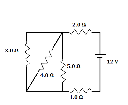 For the circuit shown in the figure, determine the current in: (a) the ...