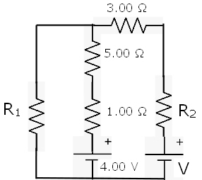 The circuit shown in the figure is connected for 2.90 min. (Assume R1 ...