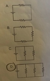 Which of the following combinations of identical resistors produces the ...