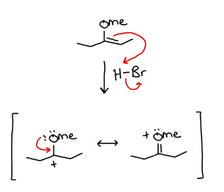 The above reaction proceeds to yield only a single product. Draw the ...